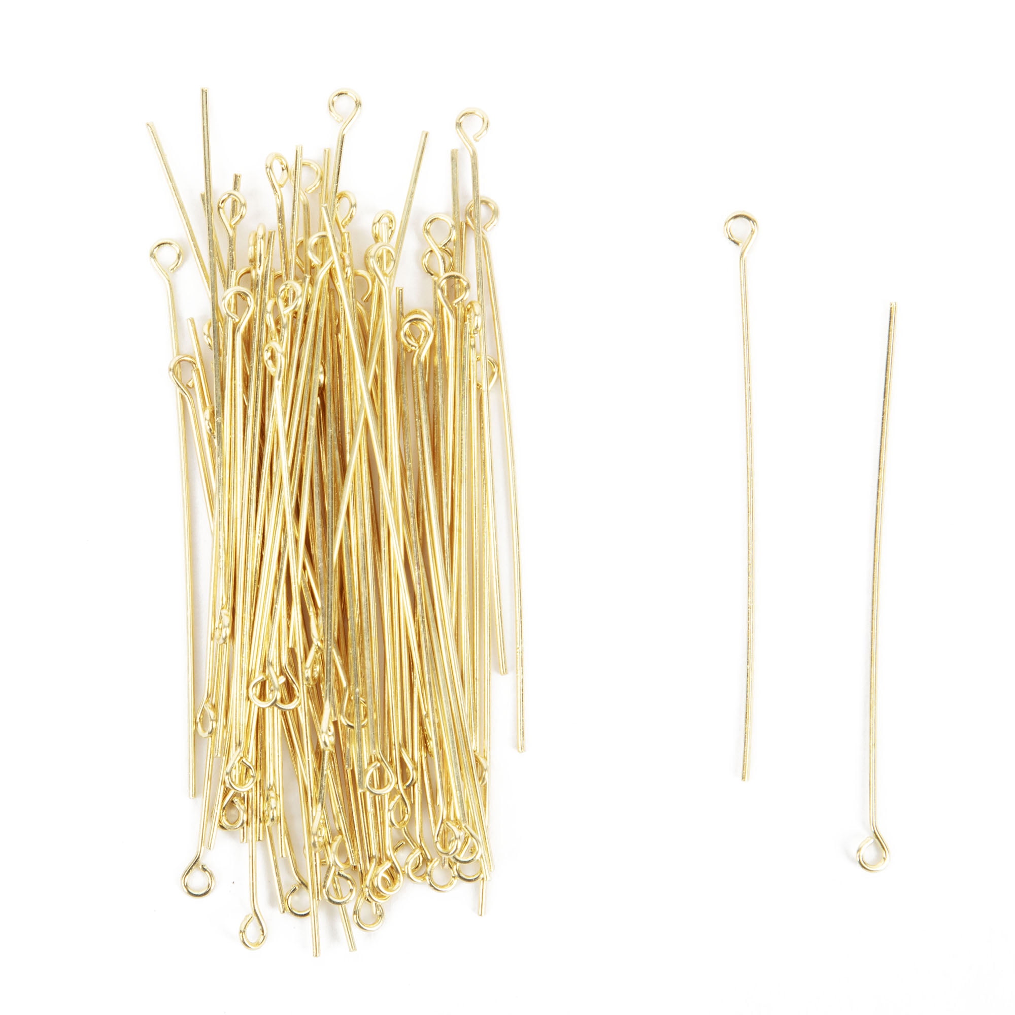 Cousin DIY Polished Gold Eye Pin Bulk Pack, 2 in x 0.5cm Eye, 315 Piece ...