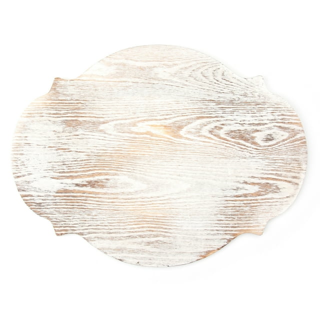 Cousin DIY Rustic Wood Large Scrolled Edge Plaque Sign, White Wash, 12 ...