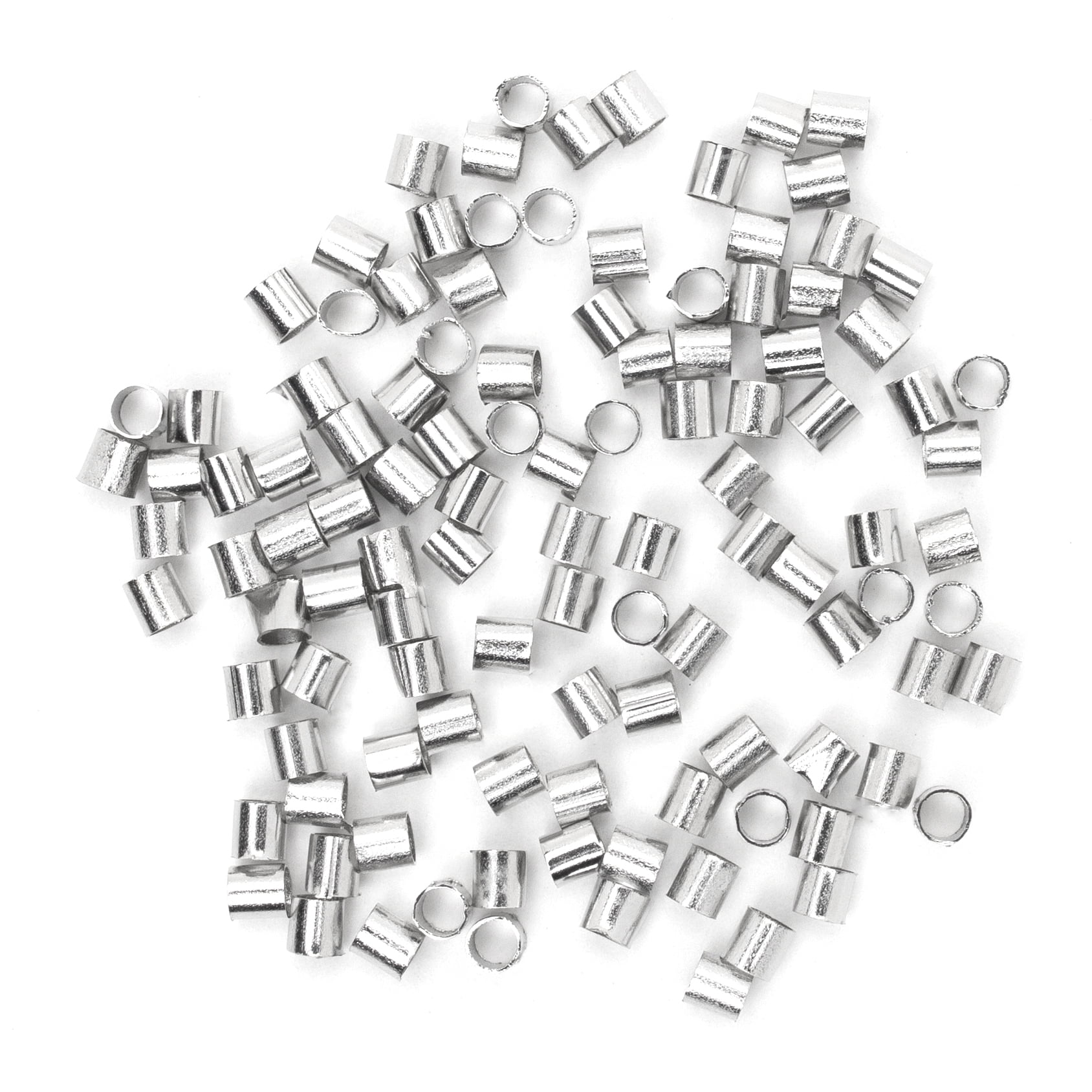 Cousin DIY Silver Crimp Tubes, 100 Piece - Walmart.com