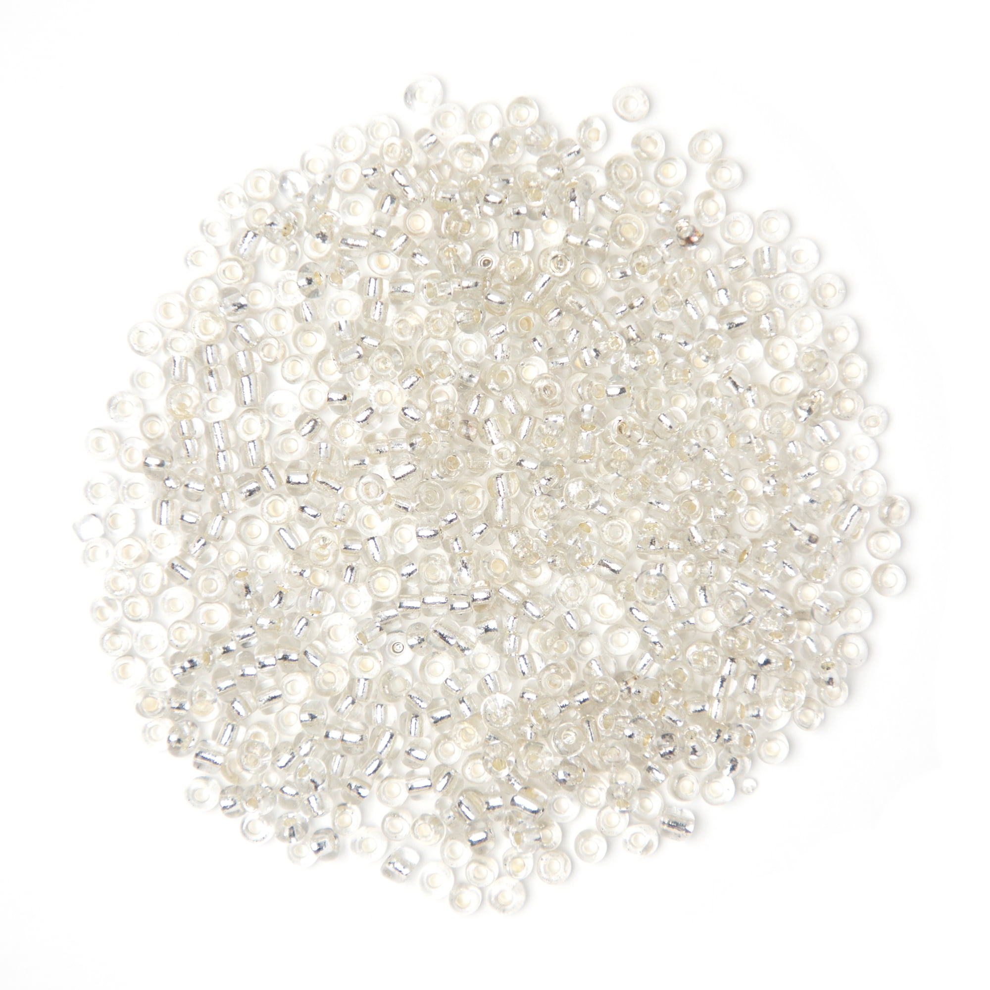 Cousin DIY Silver E-Bead Bulk Pack, 100g, 1000 Piece, Seed Beads ...