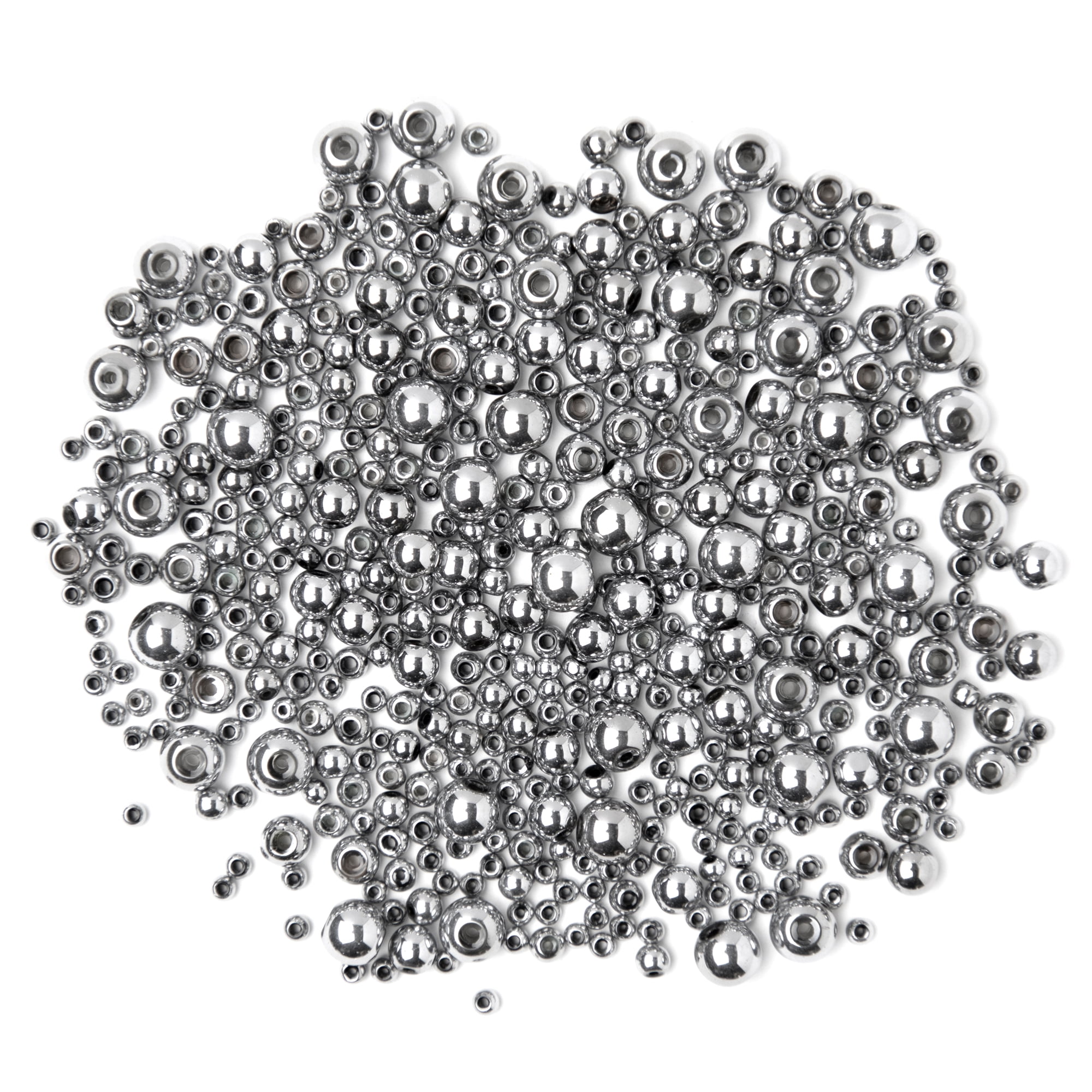 Cousin DIY Jewelry Making Silver Glass Filler Beads, 480 Piece Set for ...