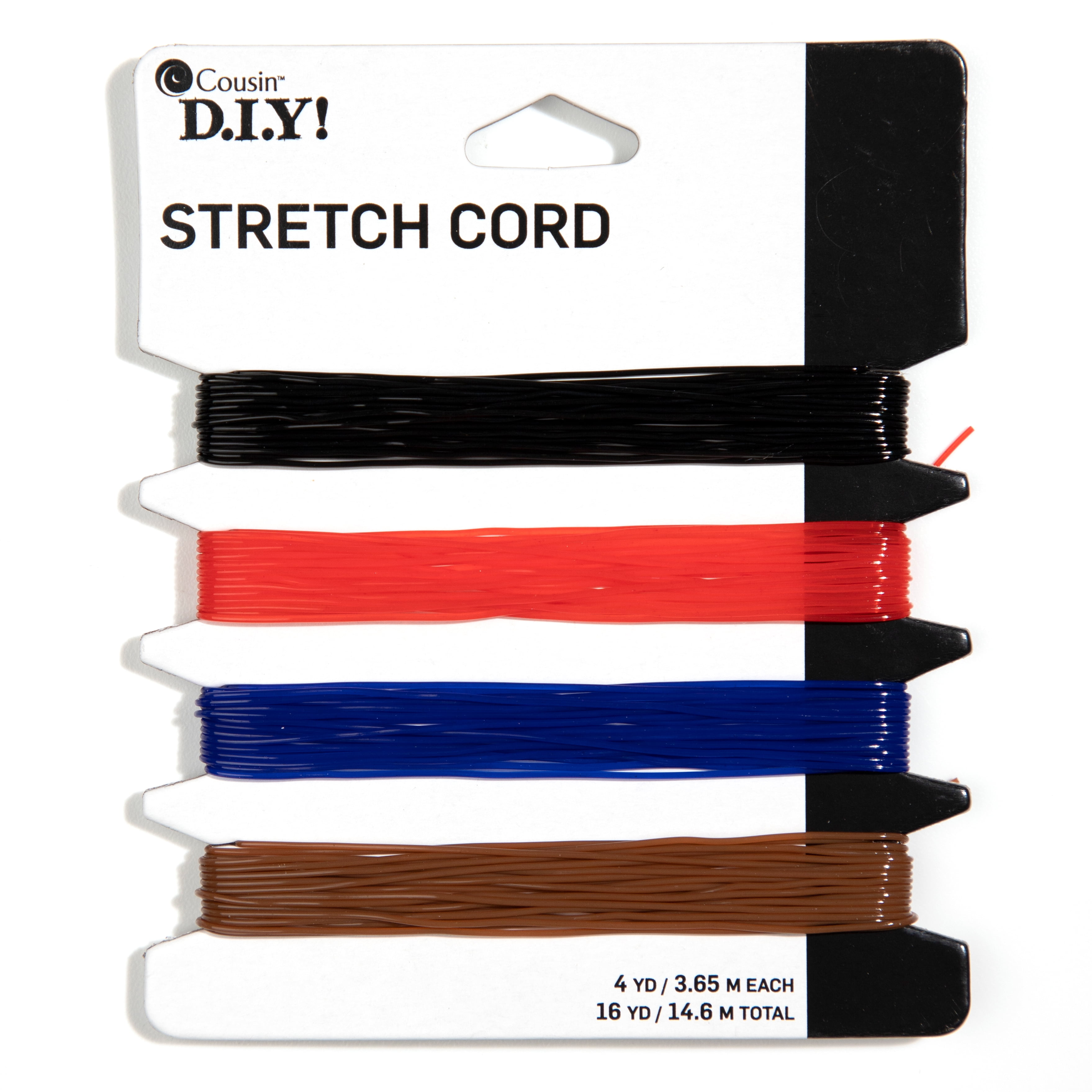 Cousin DIY Multicolor Stretch Cord for Jewelry Making, 16 Yards, 4 ...