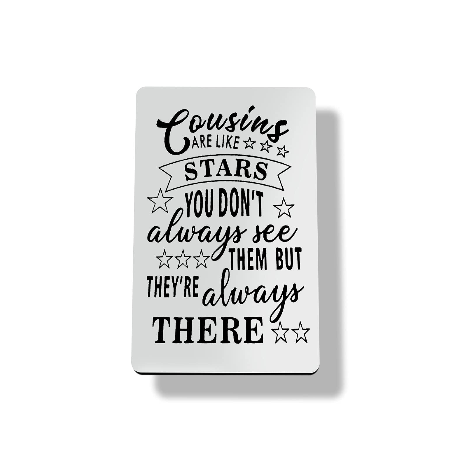 Cousin Engraved Wallet Card,Cousin Gift Card,Cousin Jewelry Gift Women ...