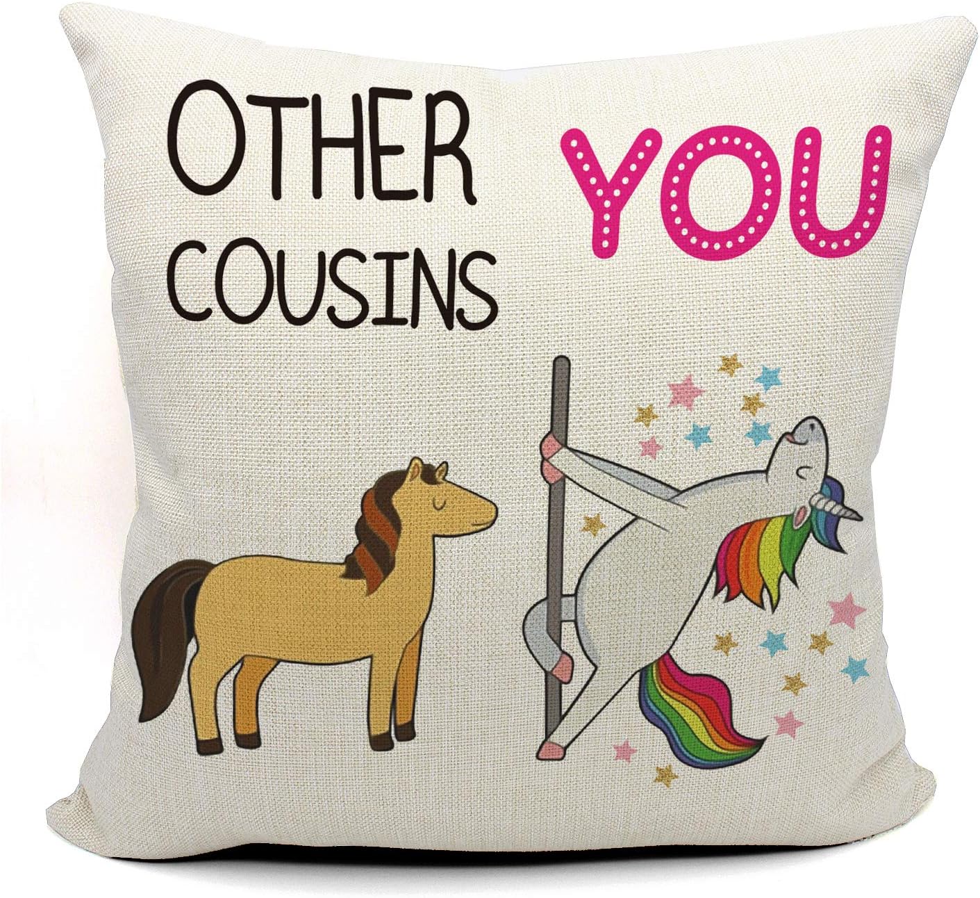 Cousin Gifts,Funny Cousin Pillow Covers 18x18,Cousin Gifts for Women ...
