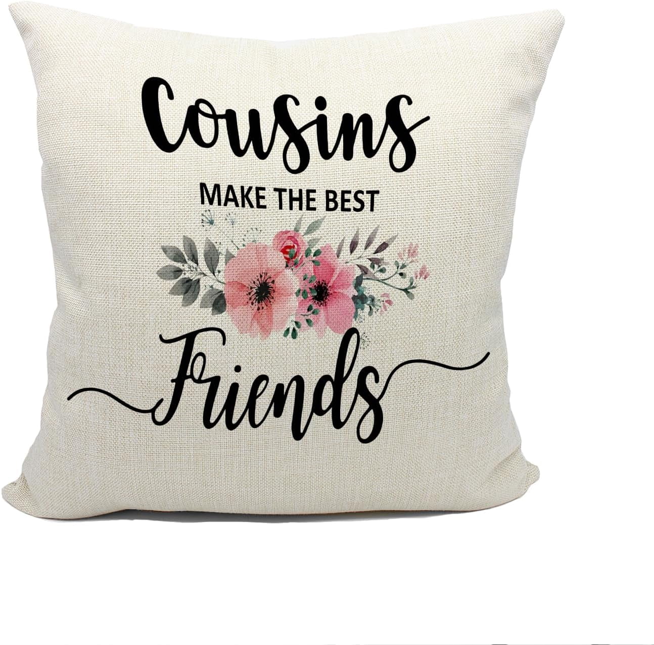 Cousin Gifts Pillow Covers 18x18, Cousin Gifts for Women, Friendship ...