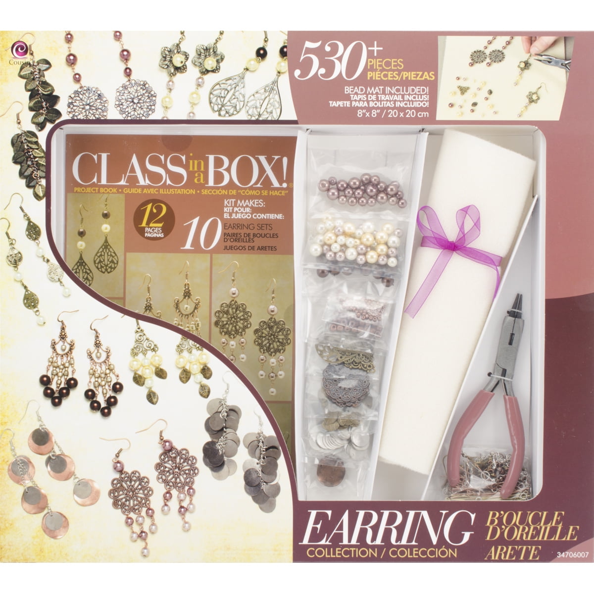 Cousin Jewelry Basics Class In A Box Kit-Gold & Copper Earrings ...