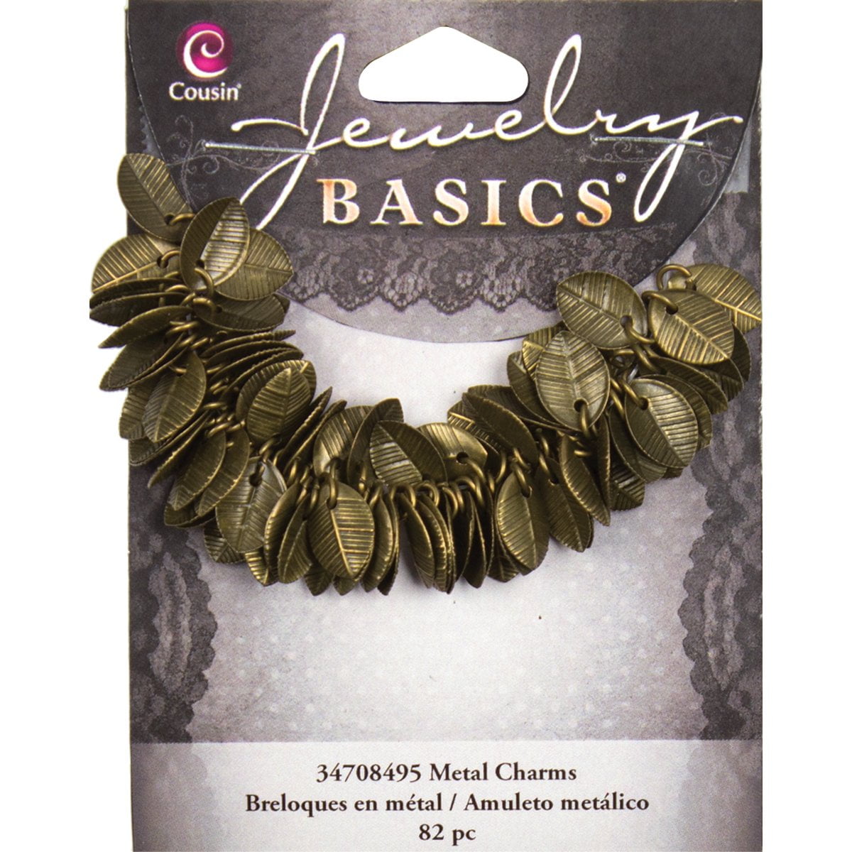 Cousin Jewelry Basics Metal Charms-Gold Leaves 115/Pkg - Walmart.com
