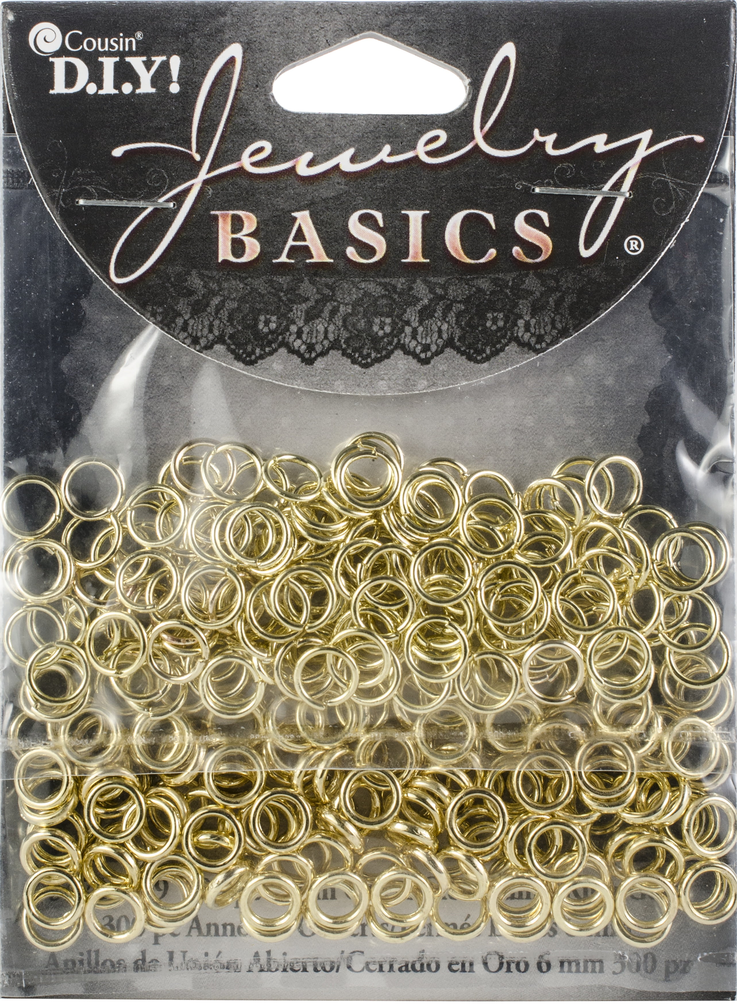 Cousin Jewelry Basics Metal Findings Jump Rings, 6mm, 300pk - Walmart.com