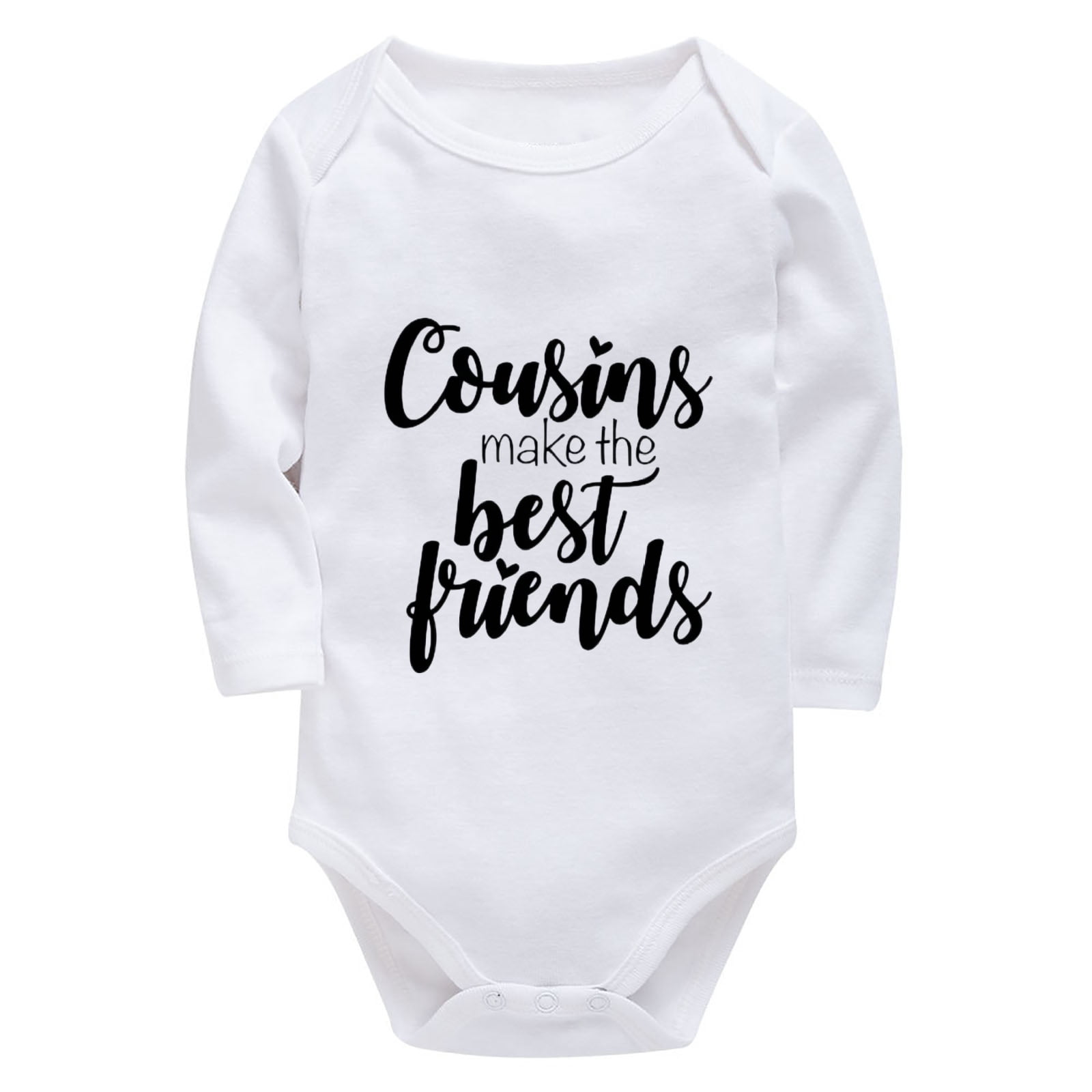 Cousin Make The Best Friend New Born Girl Outfit Long Sleeve Baby Bring ...