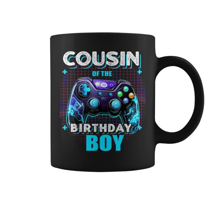 Cousin Of The Birthday Boy Matching Video Gamer Party Coffee Mug ...