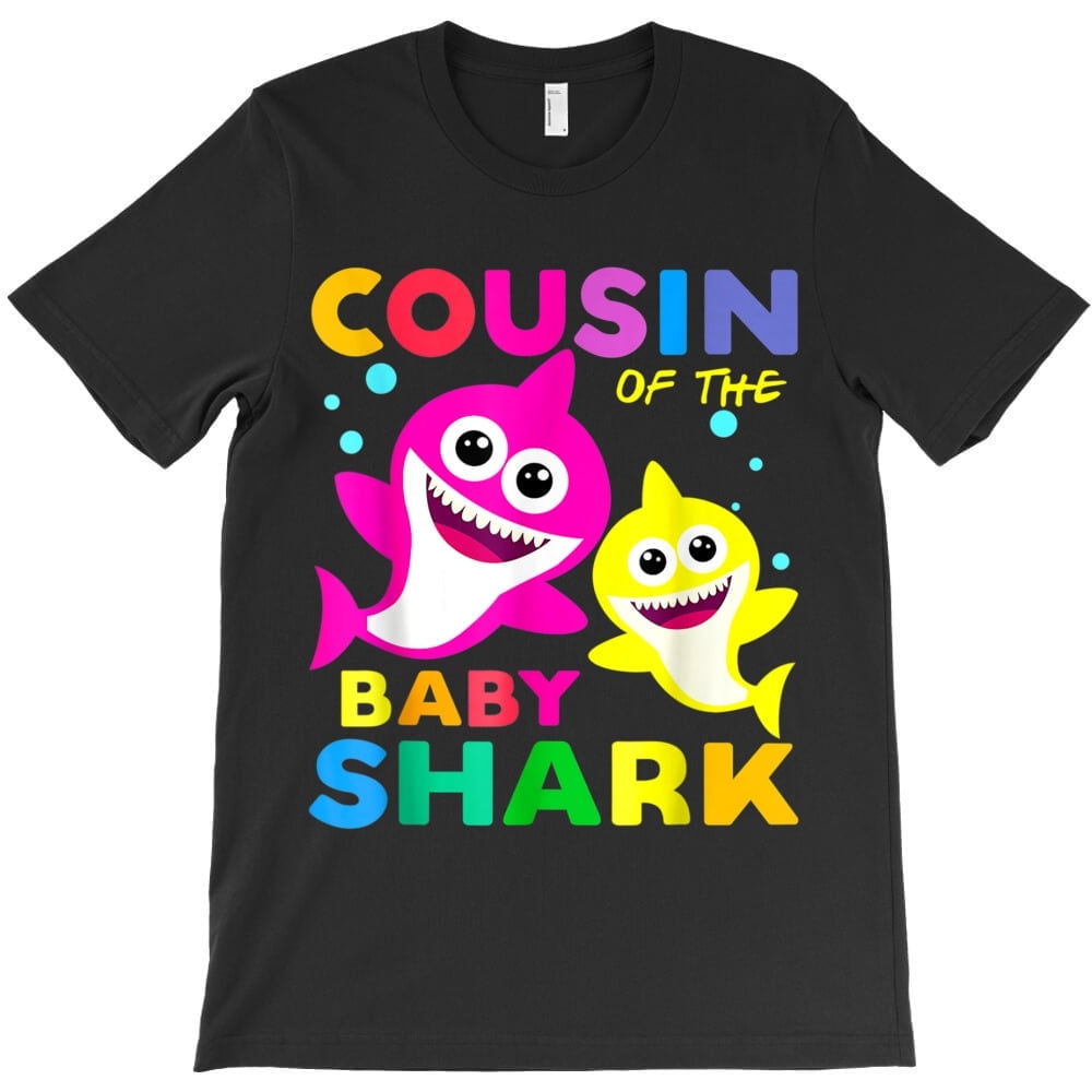Cousin Shark Birthday B-Day Funny Cousin Shark Family Men Graphic ...