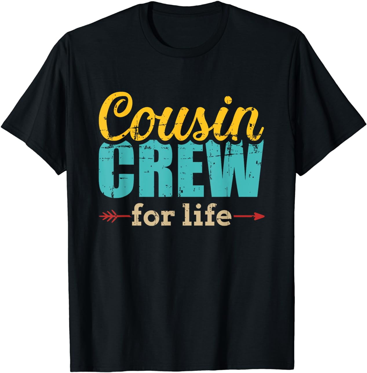 Cousin crew for life vintage retro T-Shirt - Walmart.com