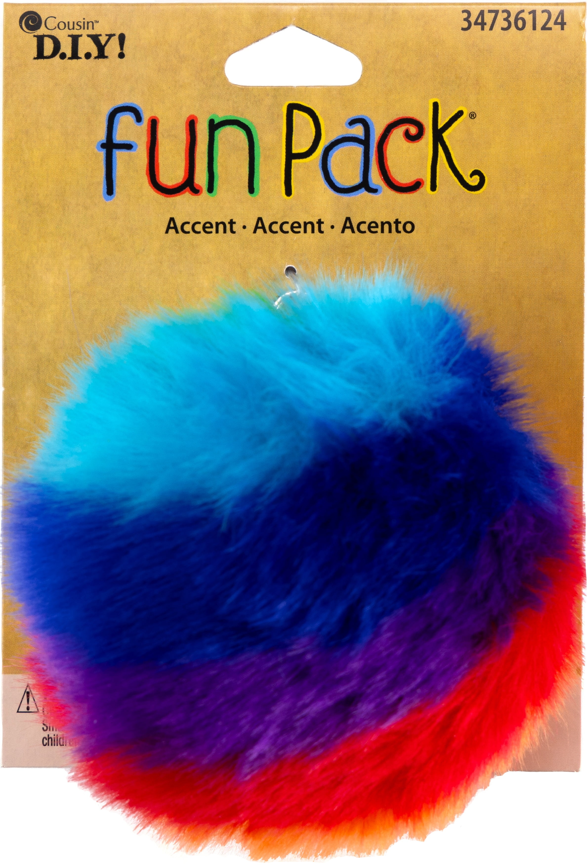 CousinDIY Accent Rainbow Pom-Poms - Walmart.com