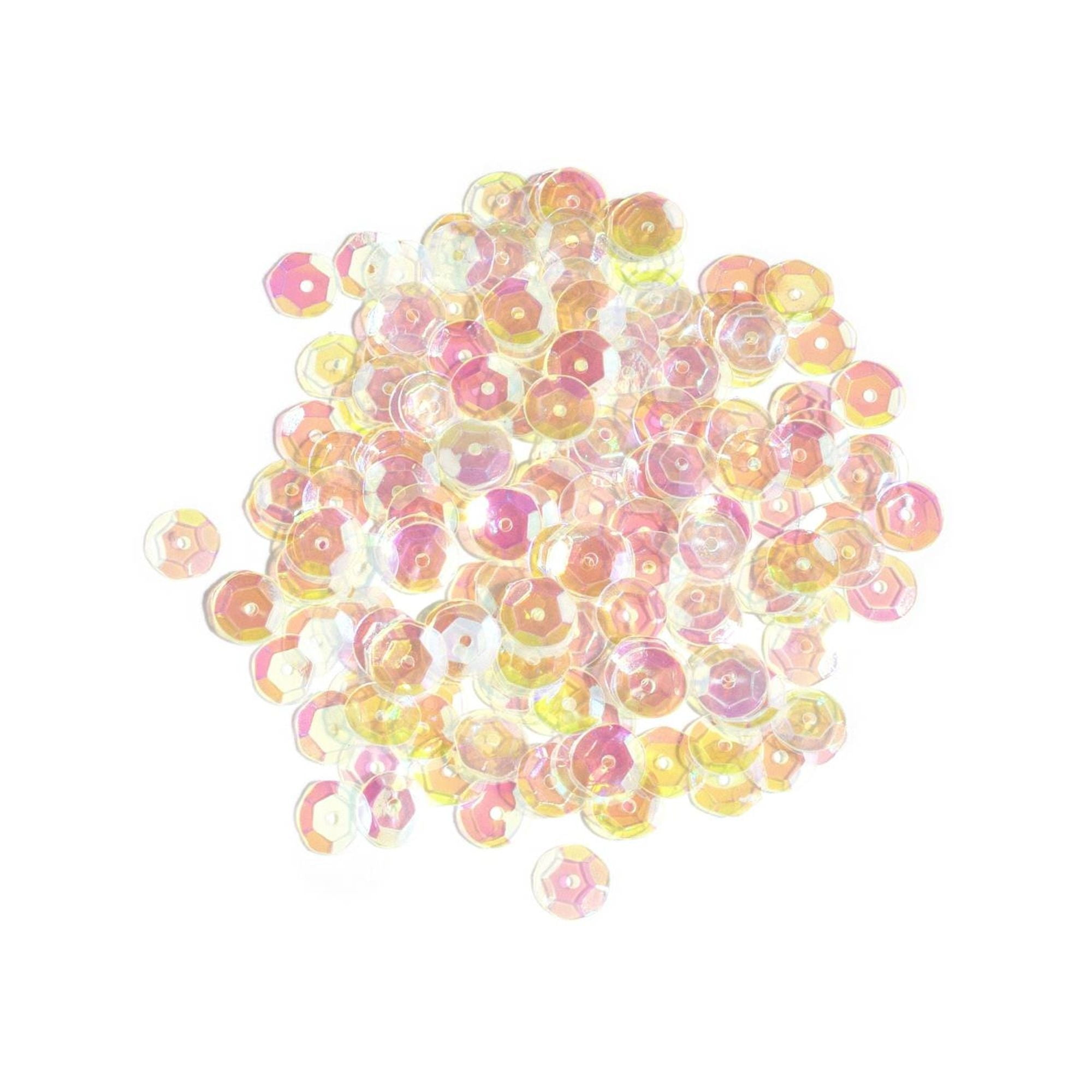 CousinDIY Cupped Sequins-Crystal Iridescent, 8mm 200/Pkg - Walmart.com