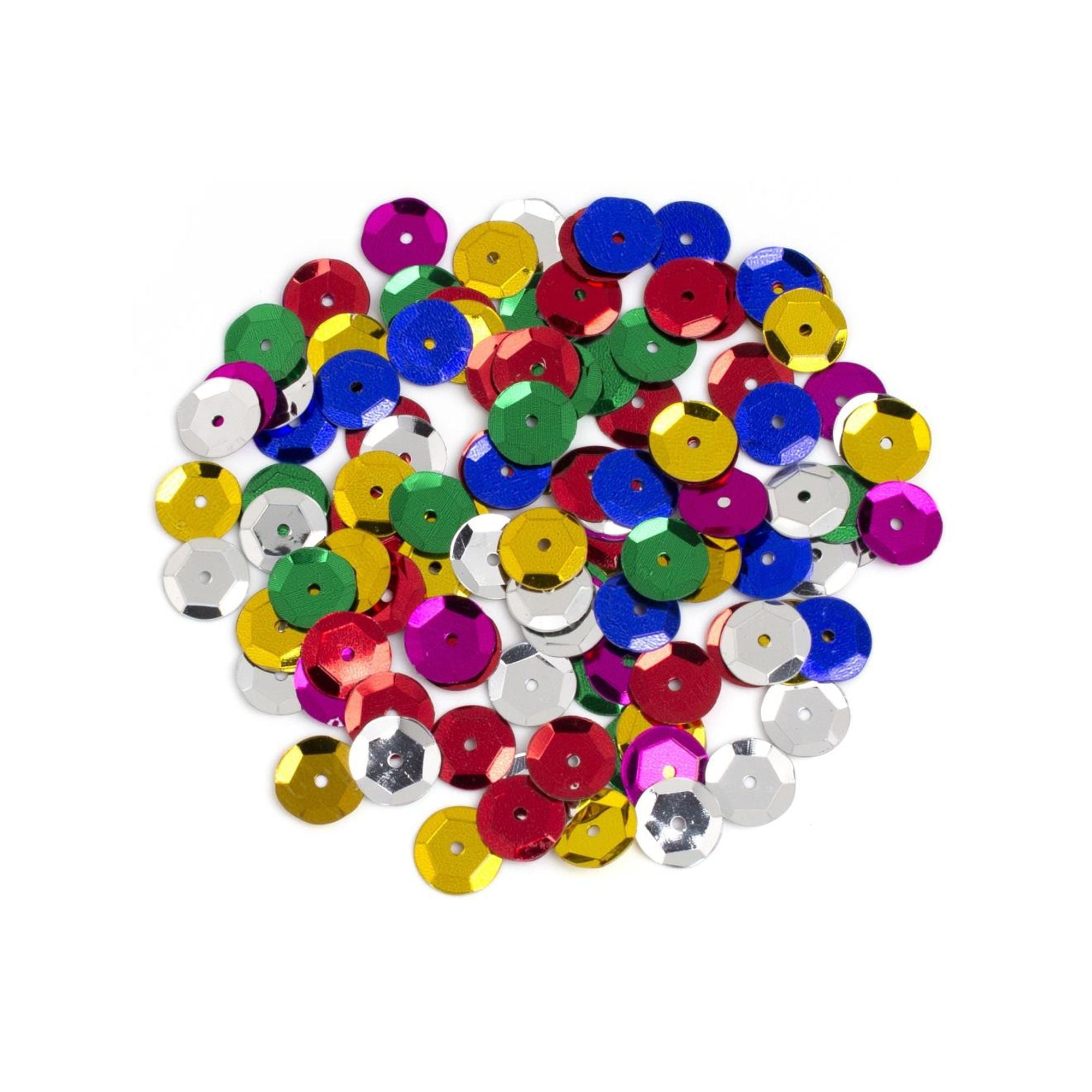 CousinDIY Cupped Sequins-Multi, 10mm 120/Pkg - Walmart.com