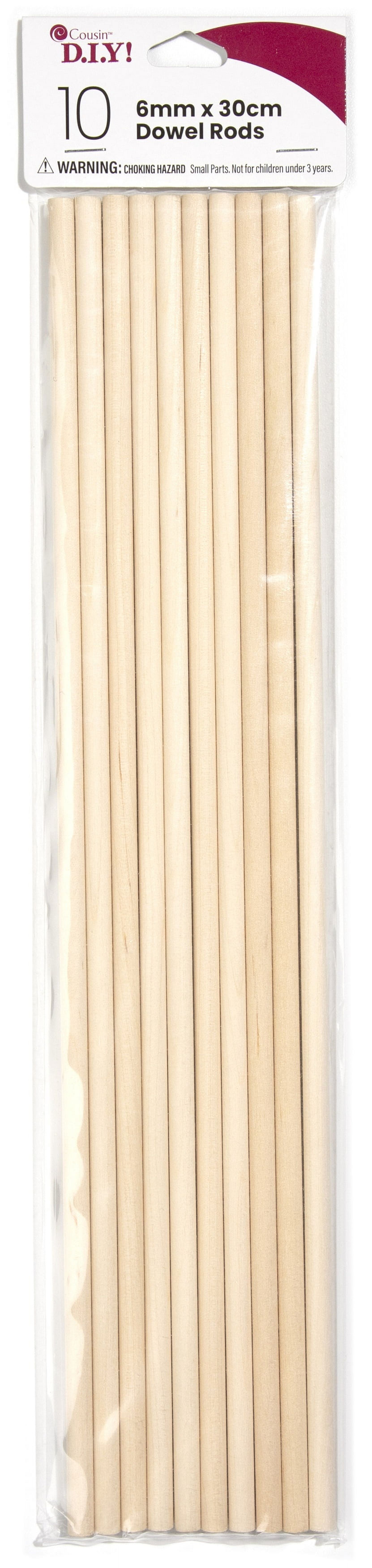 CousinDIY Dowel Rod .25"X12" 10/Pkg-Natural - Walmart.com