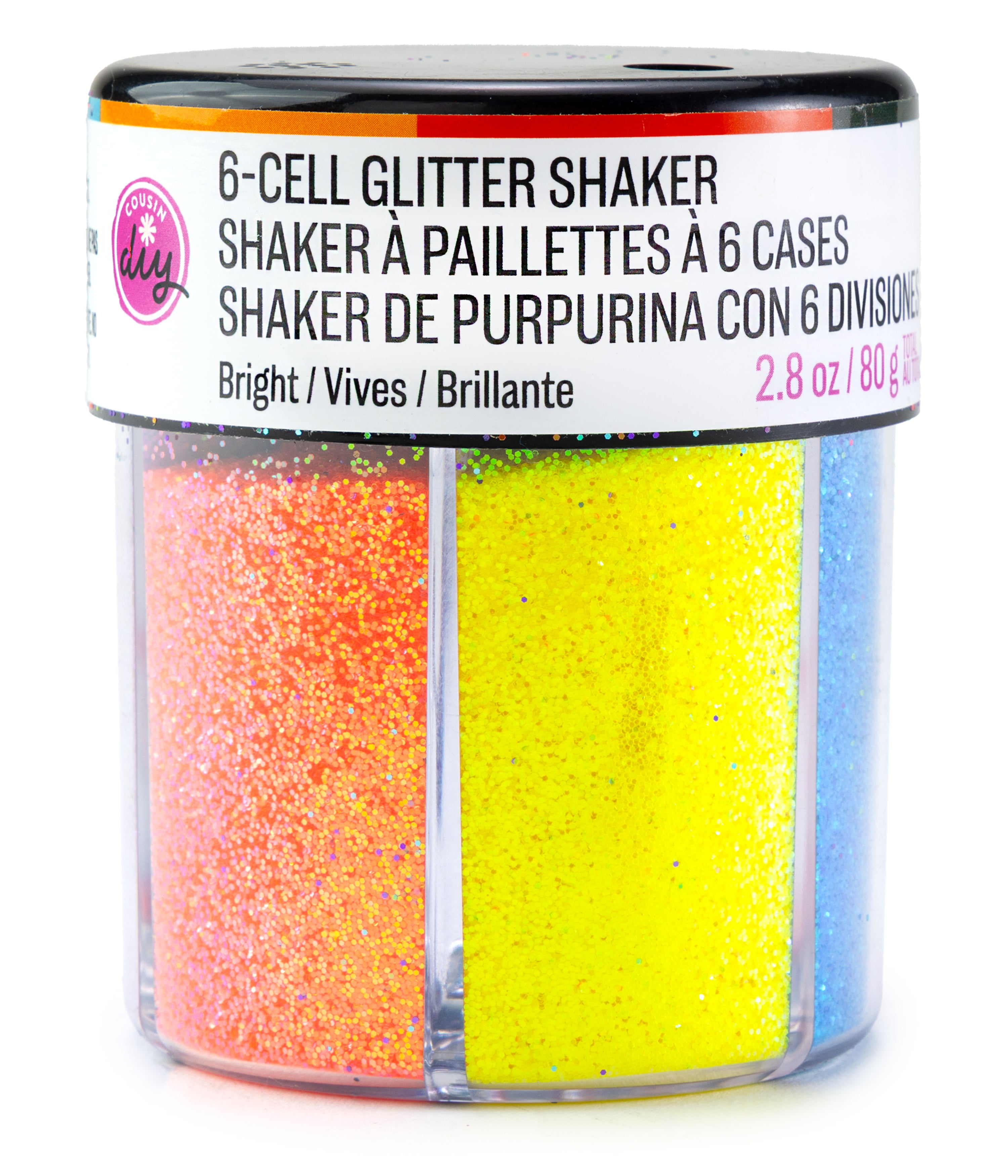 CousinDIY Glitter 6 Cell-Bright - Walmart.com