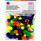 CousinDIY Pom-Poms 100/Pkg-Halloween Variety Pack - Walmart.com