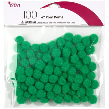Assorted Pom-Poms, 100 Per Pack, 12 Packs - Walmart.com
