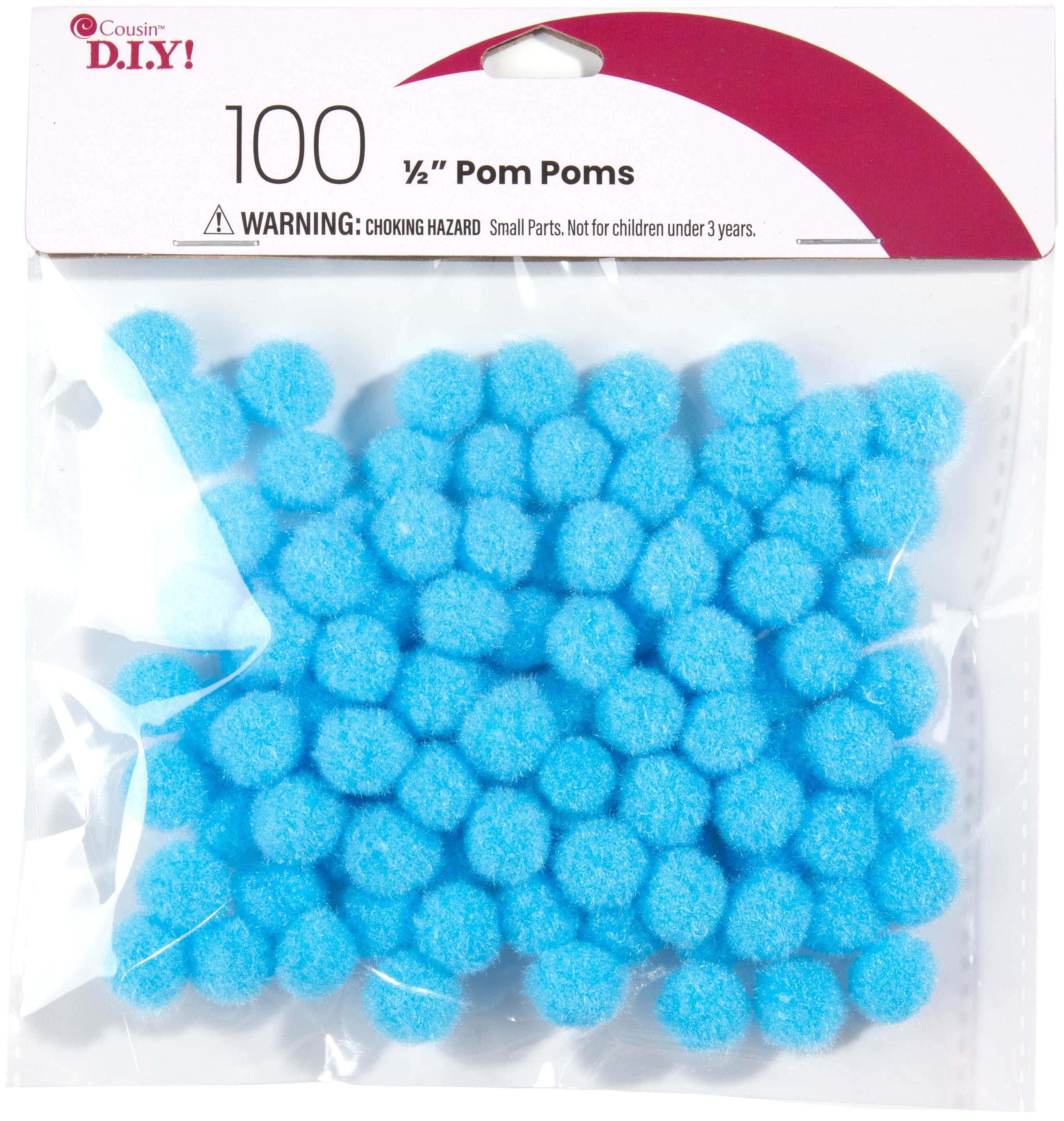 CousinDIY Pom-Poms .5" 100/Pkg-Royal Blue - Walmart.com