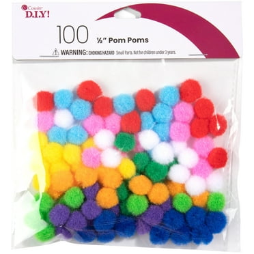 Pom-Poms, Assorted, 100/Pkg, Standard - Walmart.com