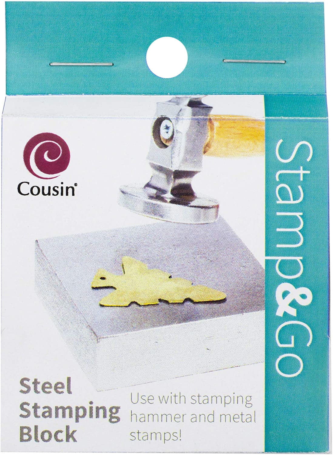 CousinDIY Stamp & Go Steel Stamping Block-Silver - Walmart.com