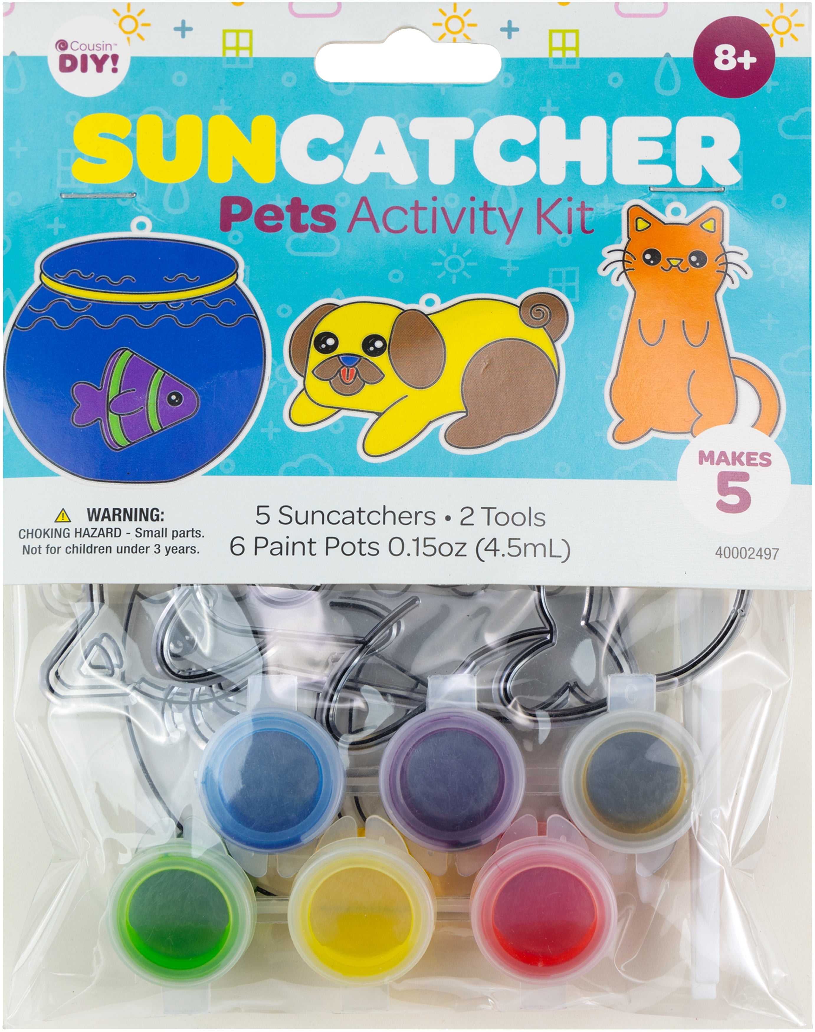 CousinDIY Suncatcher Kit-Pets, Makes 5 - Walmart.com