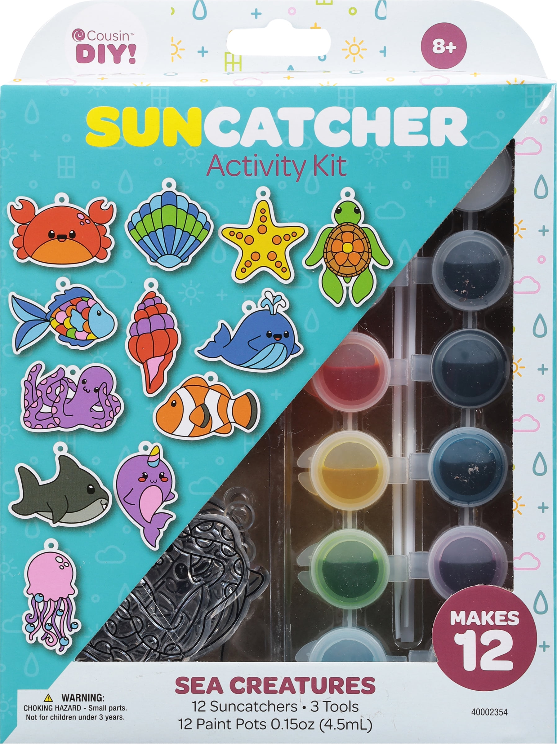 CousinDIY Suncatcher Kit-Sea, Makes 12 - Walmart.com