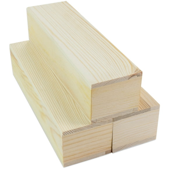 Unfinished Wood Blocks and Circles for Crafts and DIY Projects