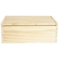 CousinDIY Unfinished Wood Box With Wood Hinge-Large - Walmart.com