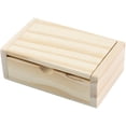 CousinDIY Unfinished Wood Box With Wood Hinge-Small - Walmart.com