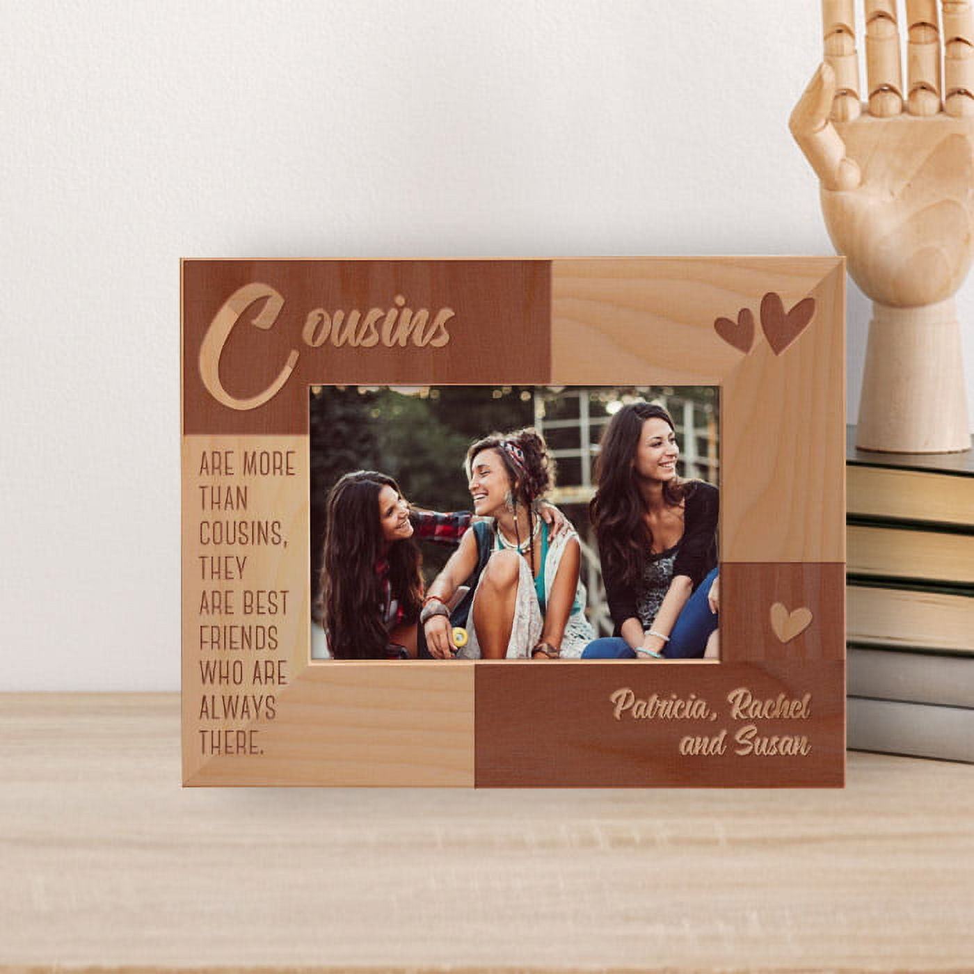 Cousins Are More Than Cousins Personalized Wooden Frame-5" x 3 1/2 ...