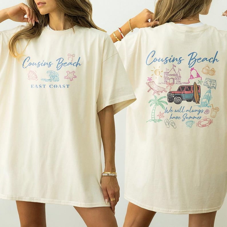 Cousins Beach Shirt, The Summer I Turned Pretty 2 Sides Shirt, Team ...