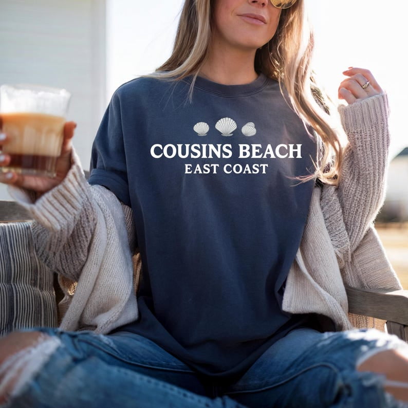 Cousins Beach Shirt,Vintage Beach T-Shirt ,Trendy Coastal Tee ,East ...