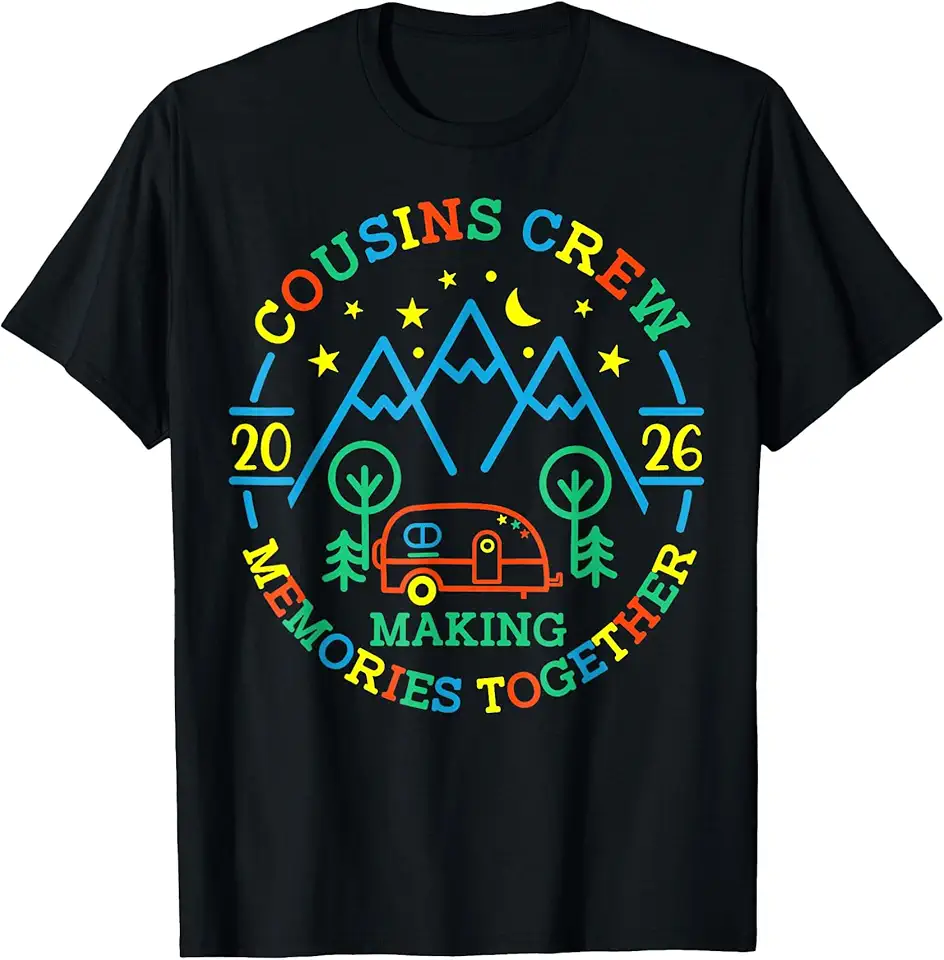 Cousins Crew Camping Mountain Graphic Family Reunion Unisex Short ...