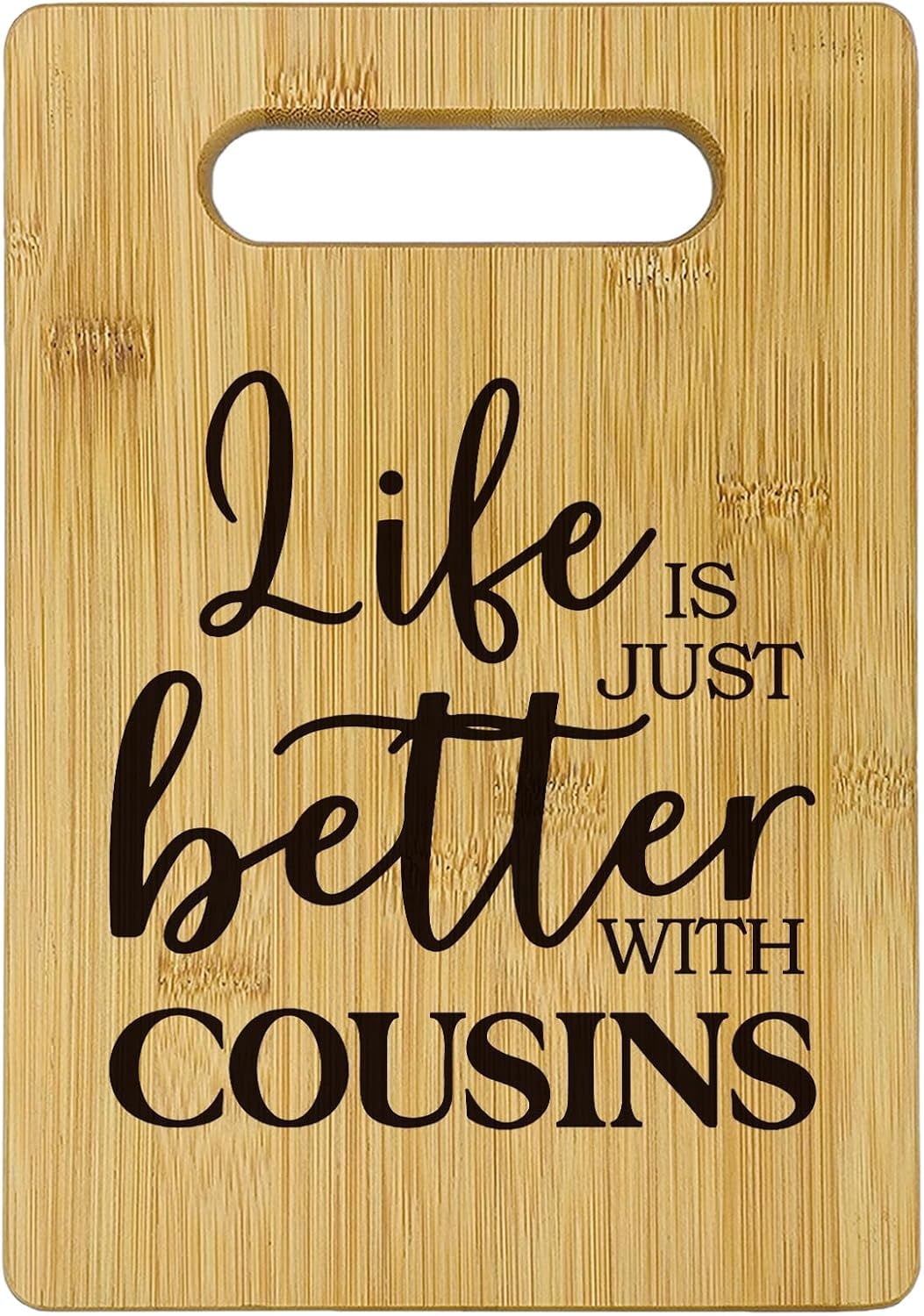 Cousins Gifts Cutting Boards for Kitchen, Life Is Just Better with ...