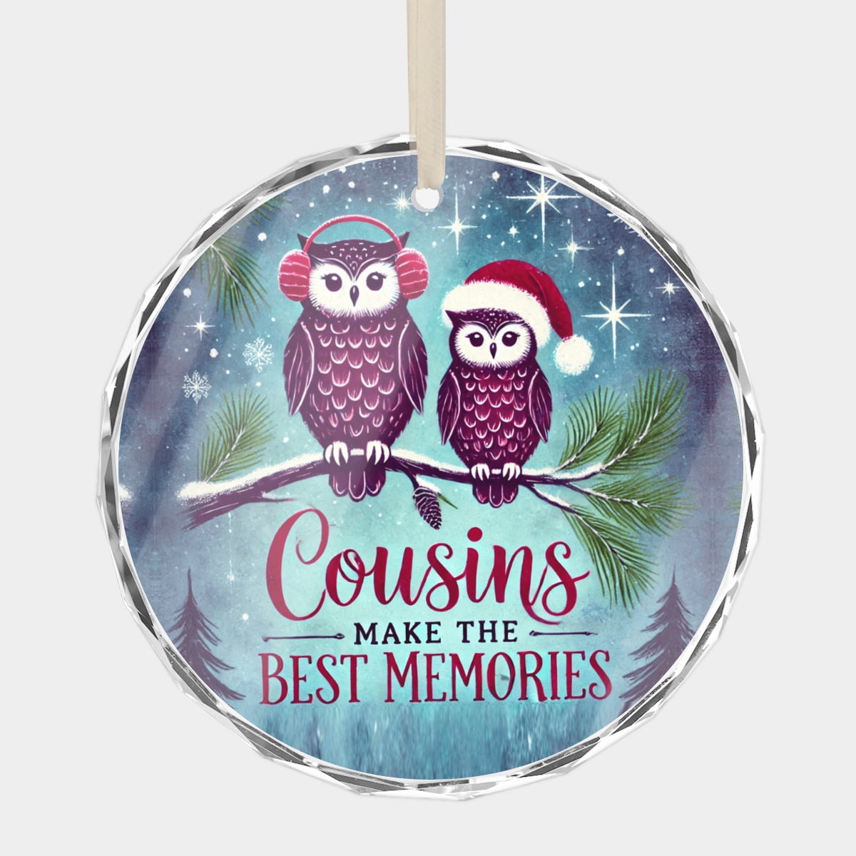 Cousins Love Appreciation Quote for Cousin Friend Relative 3" Crystal ...