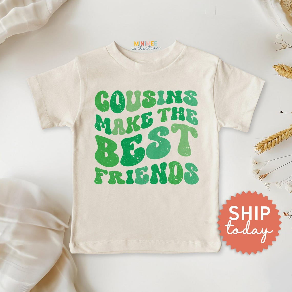 Cousins Make The Best Friends Toddler Shirt, Cute Graphic Tees For Kids ...