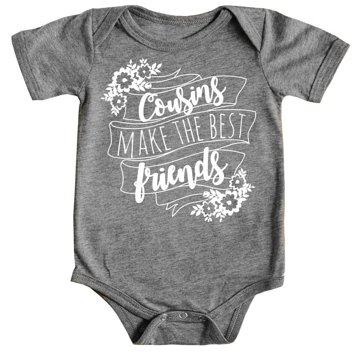 Cousins Make The Best Friends Flower Banner T-Shirts and Bodysuits for ...