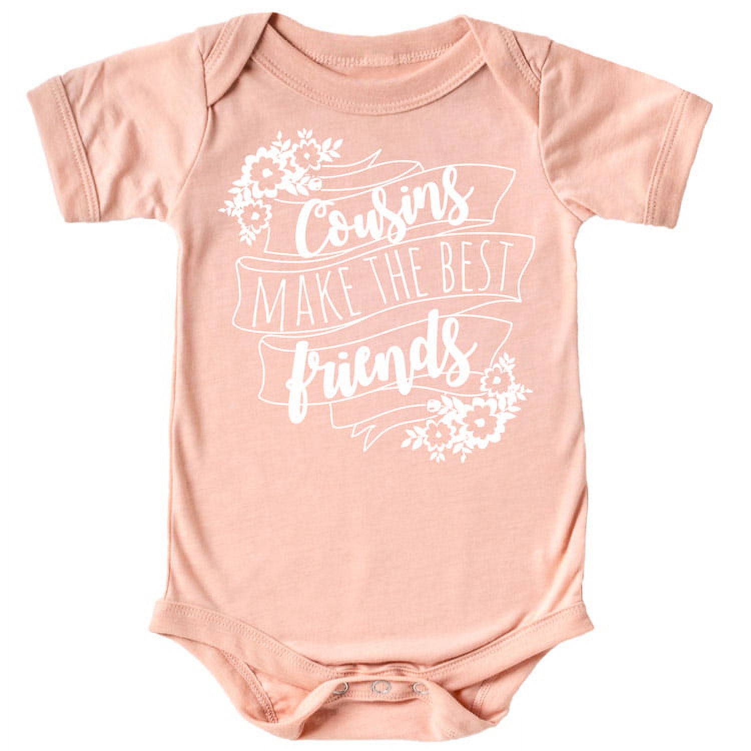 Cousins Make The Best Friends Flower Banner T-Shirts and Bodysuits for ...