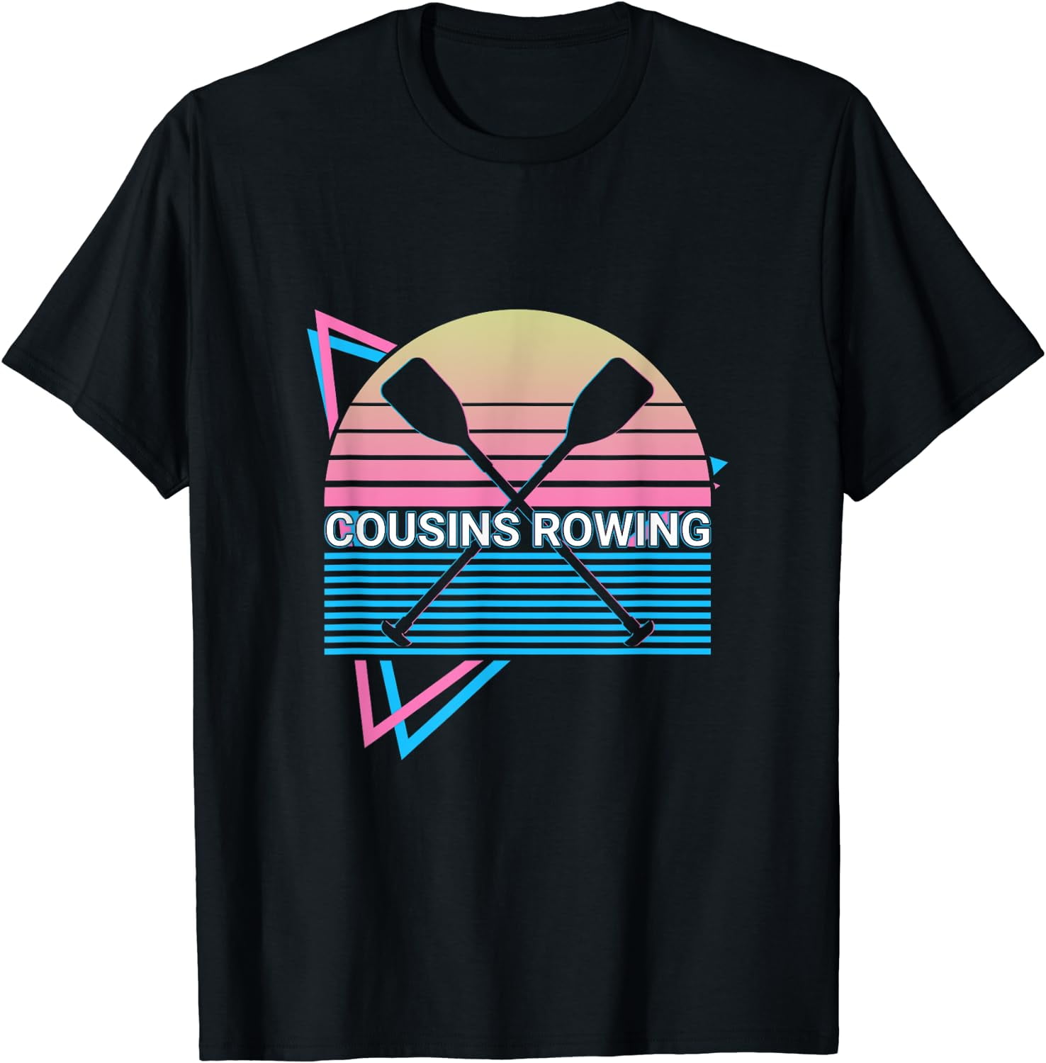 Cousins Rowing Cousins Rowing Row Boat Retro T-Shirt - Walmart.com