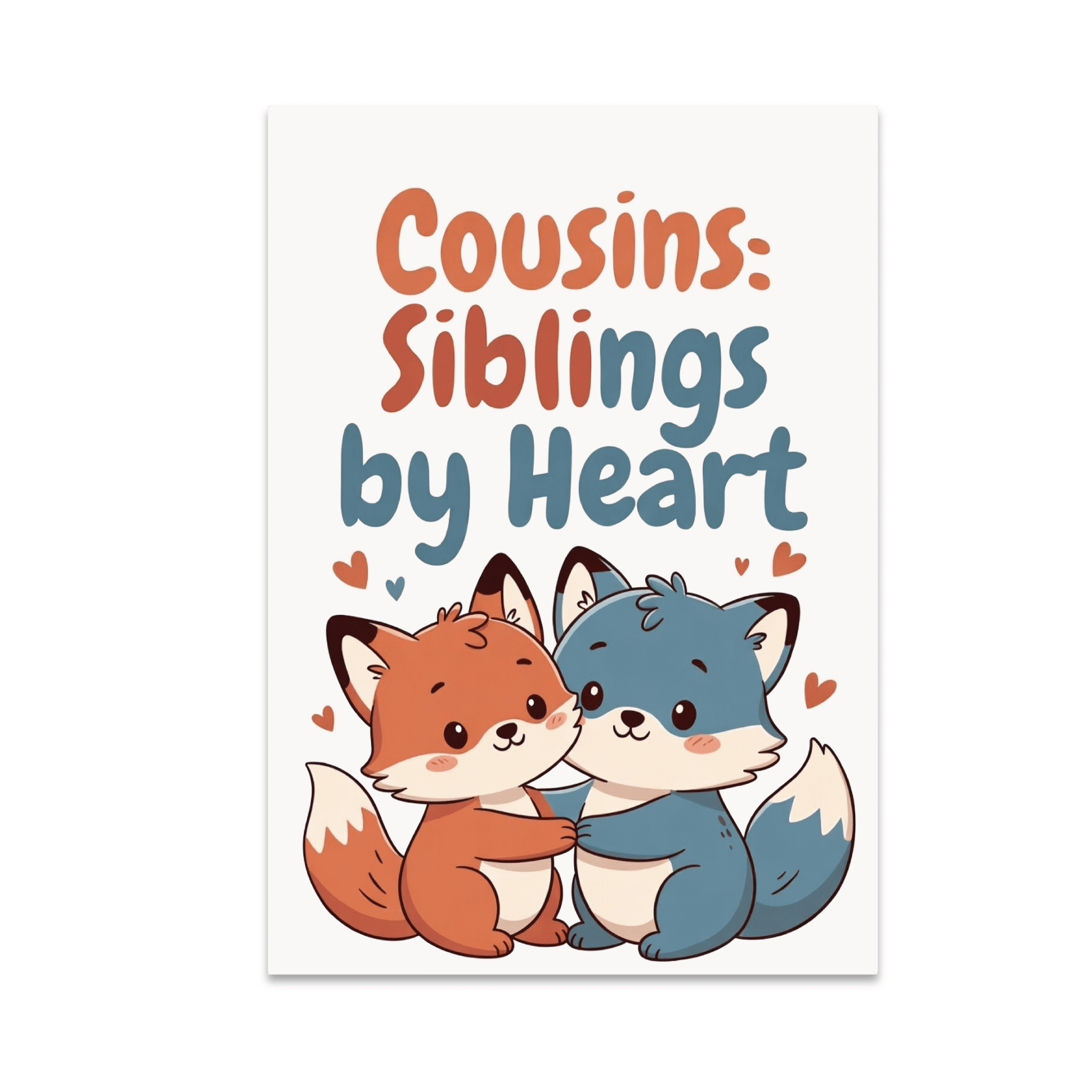 Cousins Siblings by Heart Poster Print - Family Love Decor - 13x19 ...