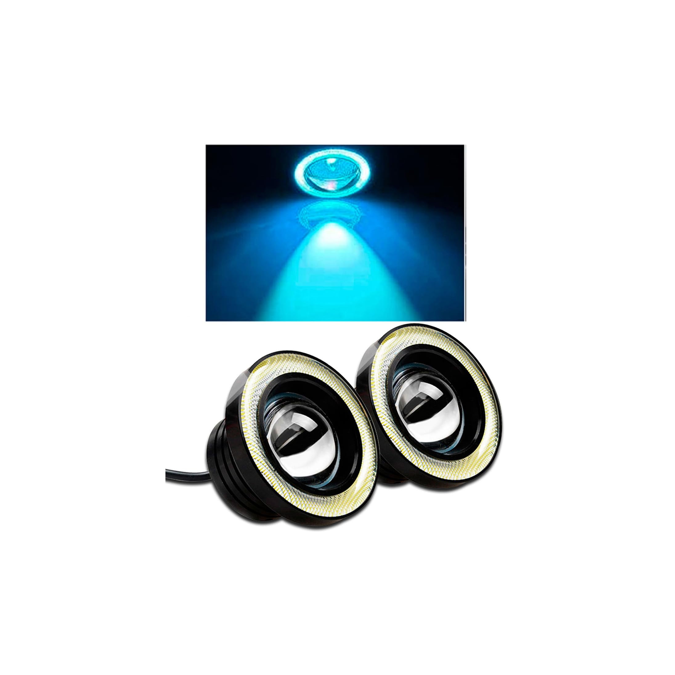 Couslcd 2PCS Car Angel KEF16 Eye Fog Light, Charming LED Fog Lights ...