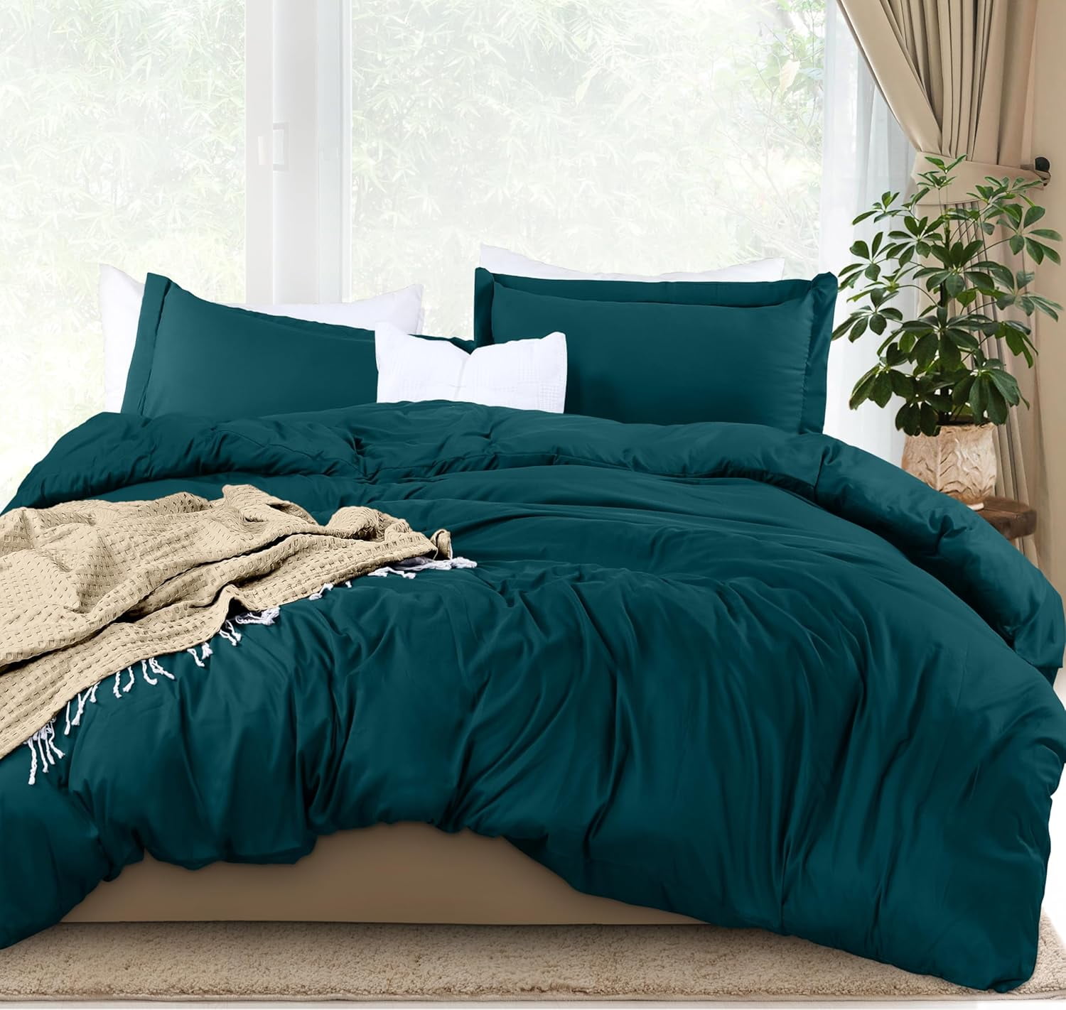 Couture Charm 3 Sided Zipper Closure Duvet Cover 3-Piece Set Unique ...