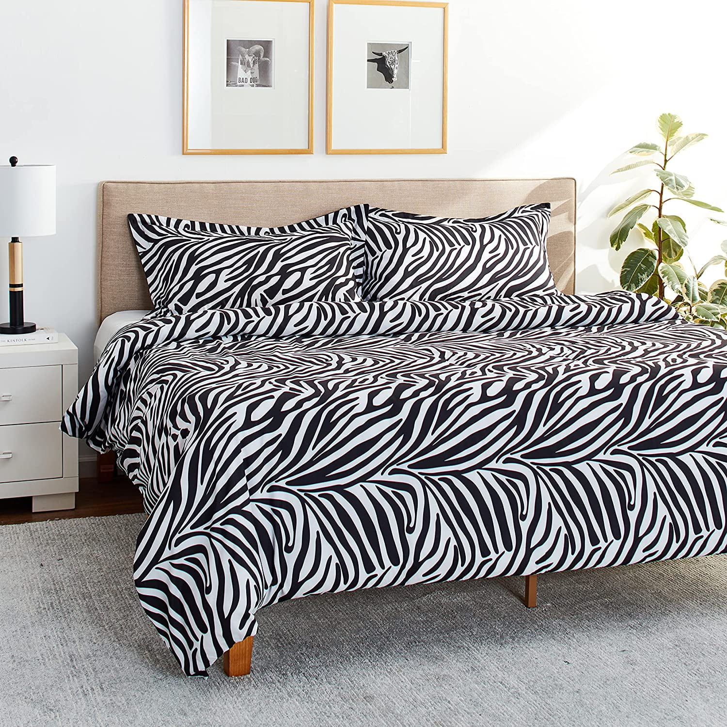 Couture Charm 3 Sided Zipper Closure Duvet Cover 3-Piece Set Unique ...
