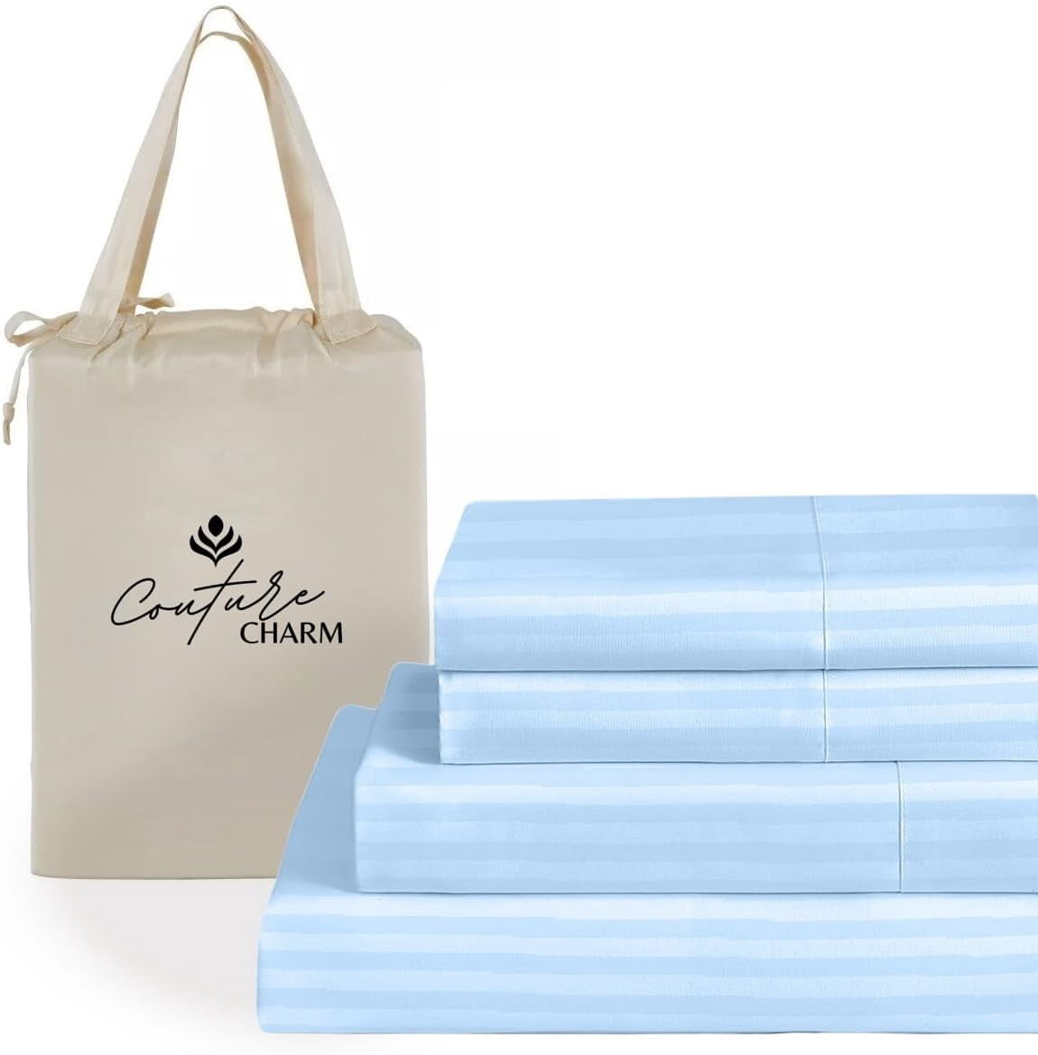 Couture Charm Authentic Heavy Quality 1000-TC Giza Cotton King Size 4 ...