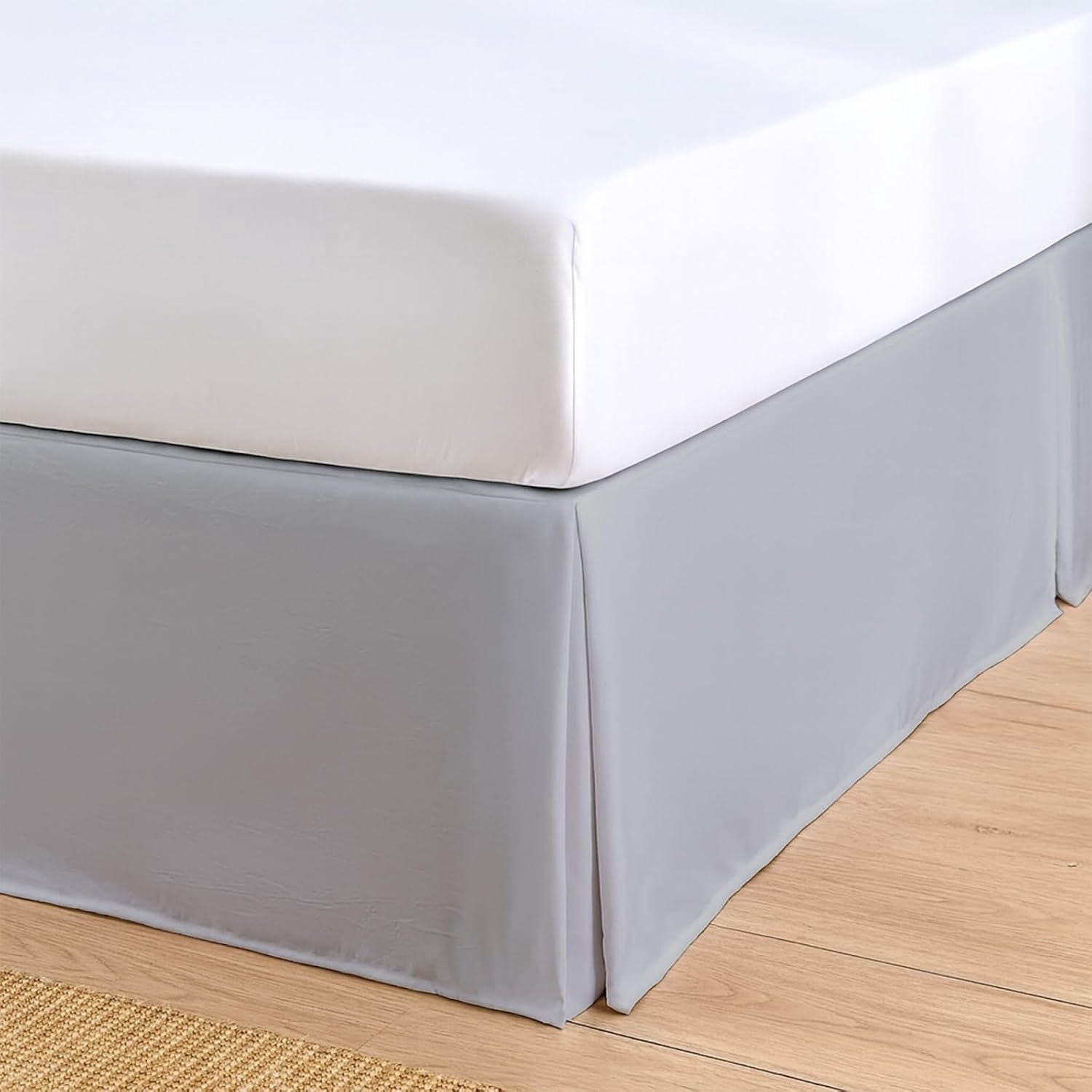 Couture Charm Queen Bed Skirt – Peruvian Pima Cotton, 20" Drop, Soft ...