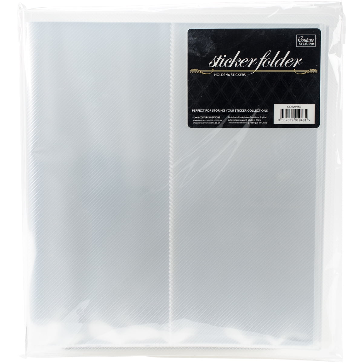 Couture Creations Sticker Folder - 48 Compartment - Walmart.com