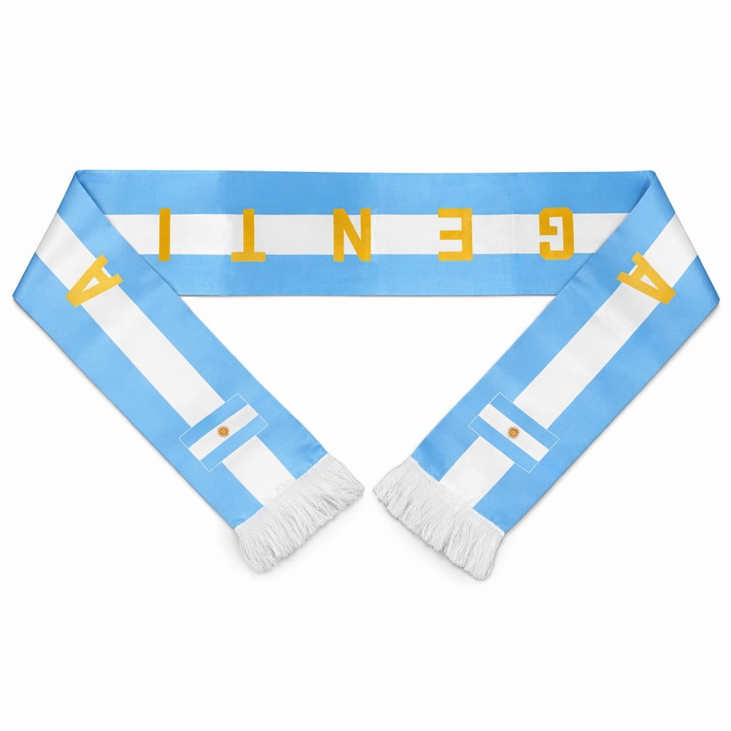 Couver Argentina Football Soccer Fan Scarf 100% Polyester Knit World ...