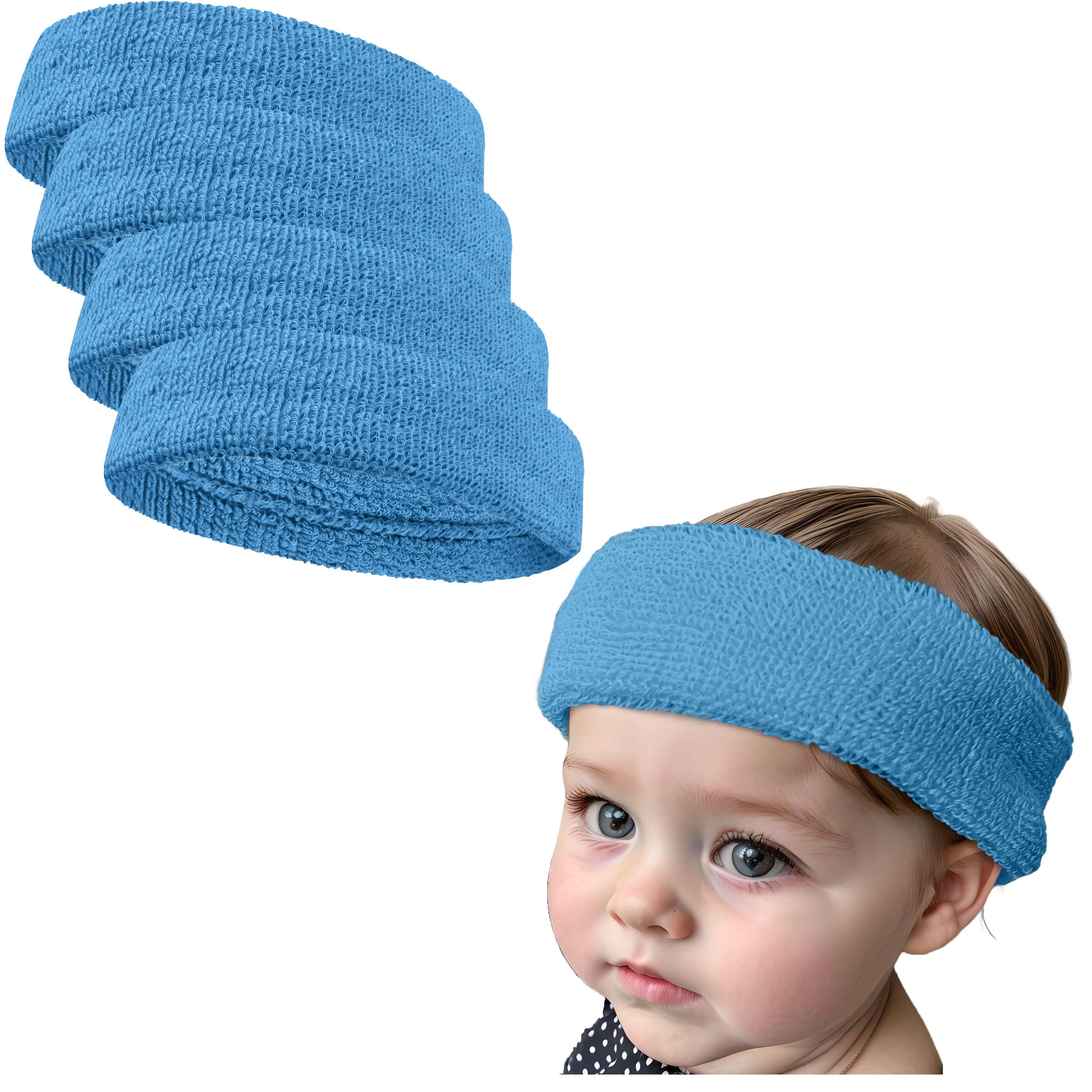 Couver Baby Infant Terry Solid Color Headband/Terry Cloth Head Band ...